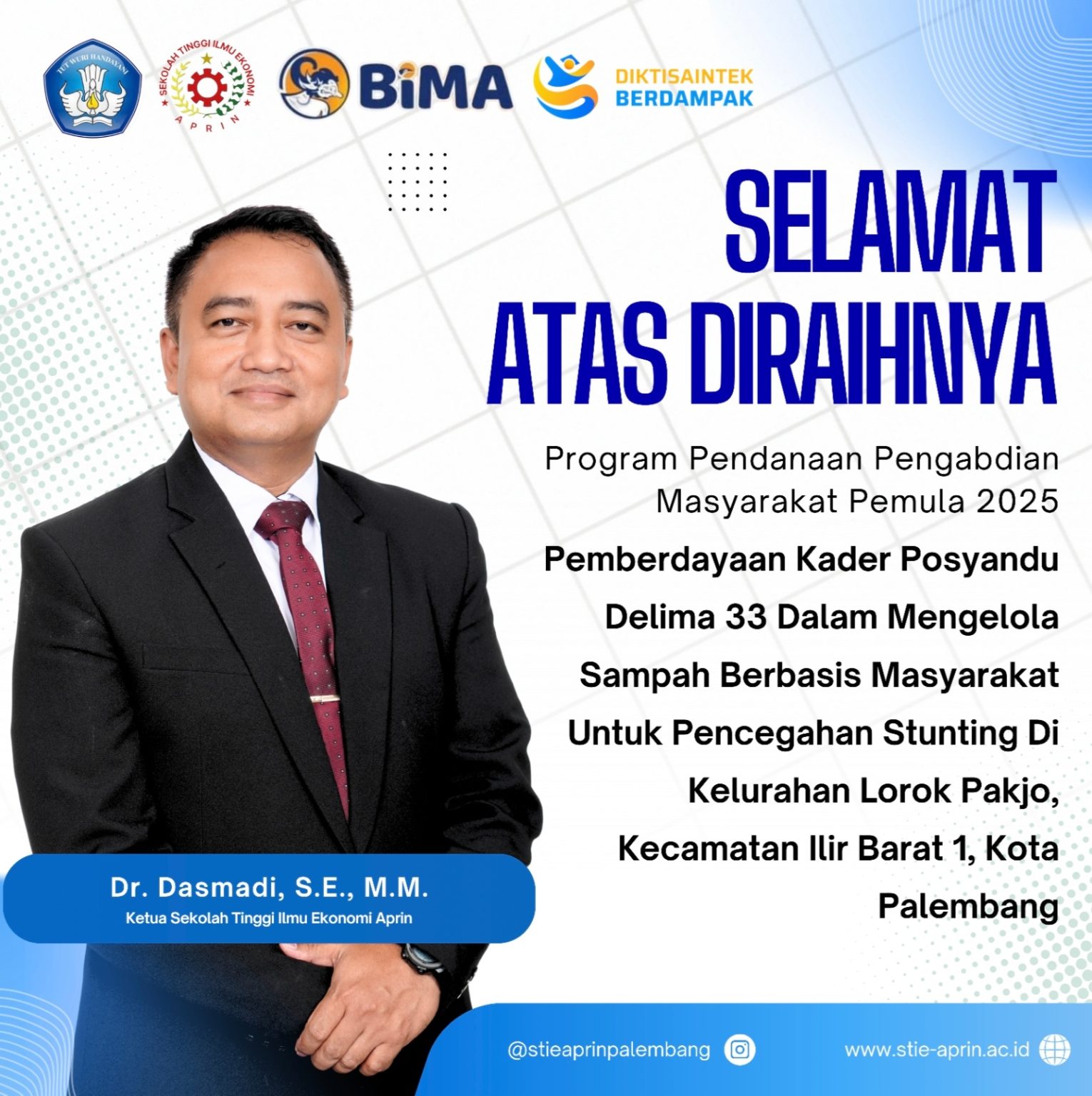 Selamat Kepada Dr. Dasmadi, S.E., M.M. atas keberhasilannya meraih ...